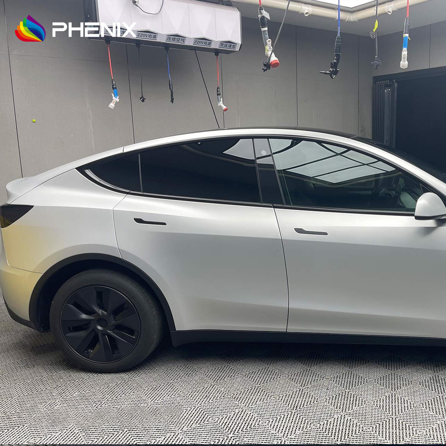 Matte Chrome Metallic Silver Vinyl Wrap - PHENIXFILM - Your ...