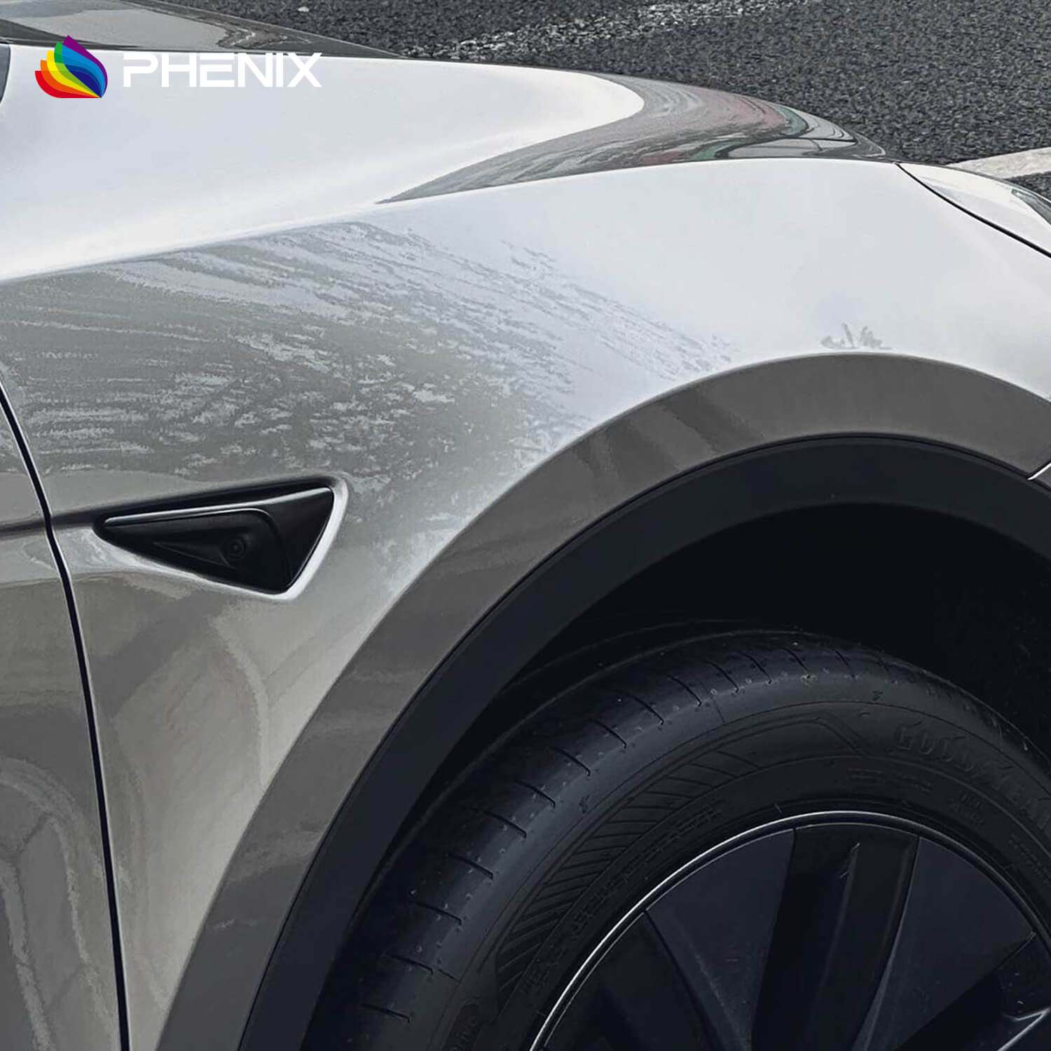 Super Glossy Metallic Silver Vinyl Wrap - PHENIXFILM - Your ...